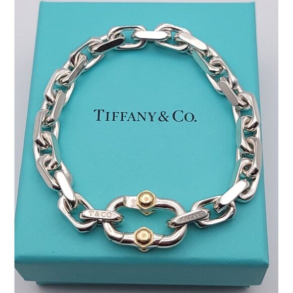 Tiffany & Co. | Accessories | Tiffany Co Sterling Silver 8kt Gold 1837 ...